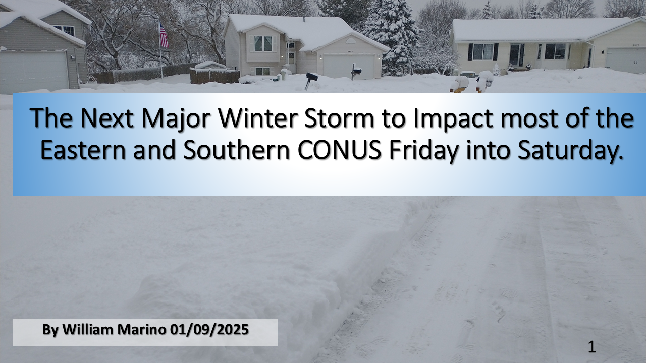 The Next Major Winter Storm over the Central and Eastern CONUS ...